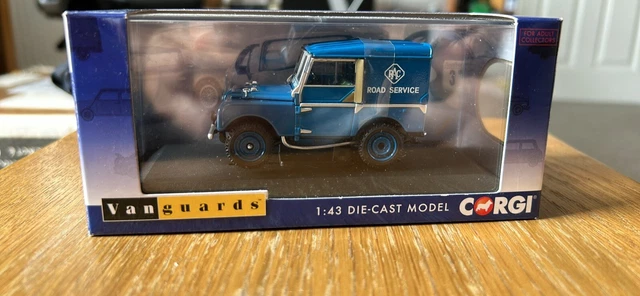 LAND ROVER SERIES 1 80" 1:43 Scale 1950 RAC Patrol Corgi Vanguards ...