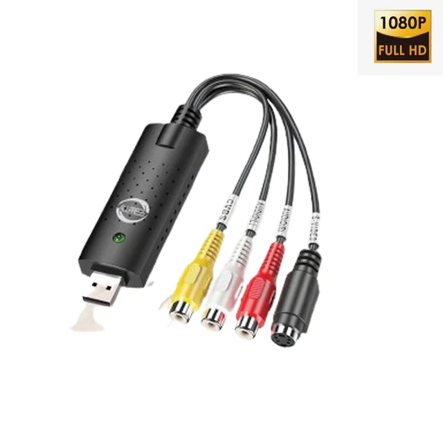 CARTE CAPTURE VIDÉO Convertisseur VHS Numérique, Adaptateur VHS À USB ...