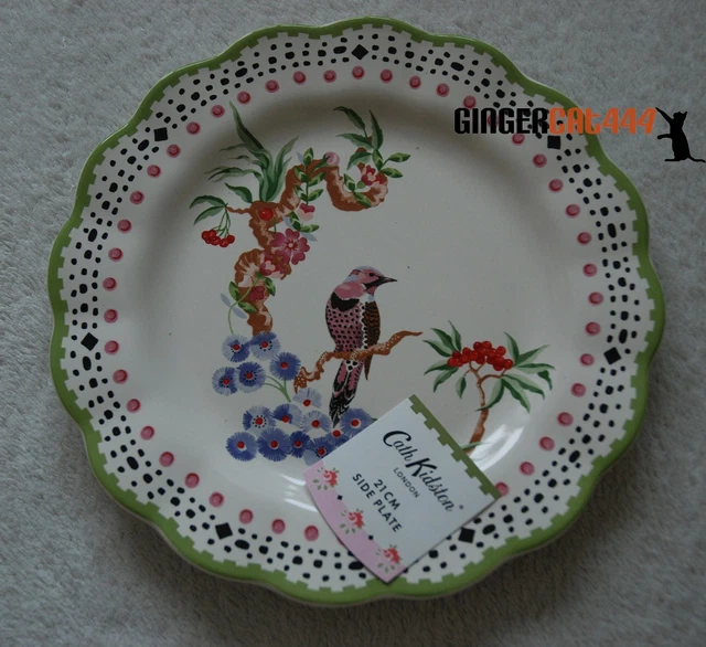 CATH KIDSTON SPRING Birds 100% Stoneware Side Plate 21cm £10.00 ...