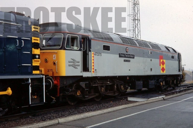 35MM SLIDE BR British Rail Diesel Loco Class 47 47375 1990 Original £4.98 - PicClick UK