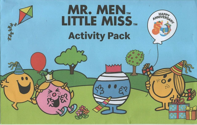 MCDONALDS MR MEN / Little miss Activity Pack 50th Anniversary (uk) £2. ...