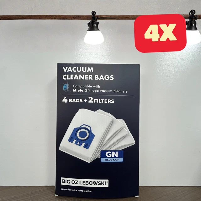 MIELE GN TYPE Vacuum Bags For S646 Amaranth Replaces HyClean 4 Box Free ...