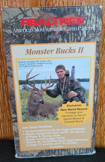 RARE VTG VHS Hunting Videos Team Realtree Monster Bucks II Dale ...