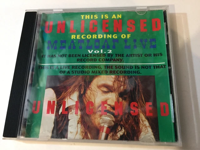Meatloaf Live Vol 2 1990s Australian Un Licensed Cd Album Eur 1228 Picclick Fr