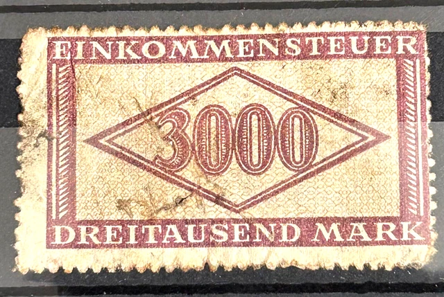 OLD GERMAN REVENUE Stamp 3000 RM used /4783b £1.25 - PicClick UK