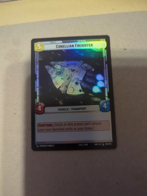 CORELLIAN FREIGHTER FOIL 250 Star Wars Unlimited Spark of Rebellion EUR ...