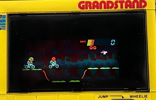 GRANDSTAND BMX FLYER Vintage Game - Dim LCD Backlight -👽👾Retro Gift ...
