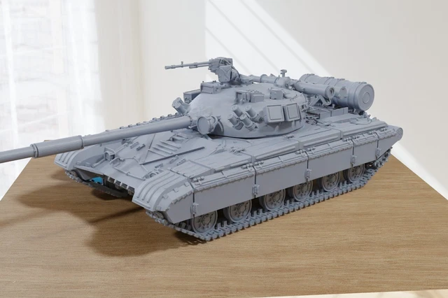 T-64B MAIN BATTLE Tank - 3D Resin Printed 28mm/20mm/15mm Miniature ...