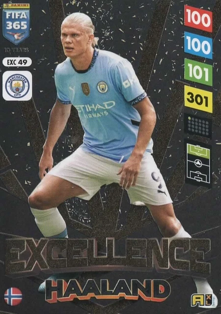 PANINI FIFA 365 2025 Excellence Card EXC 49 Erling Haaland Manchester ...
