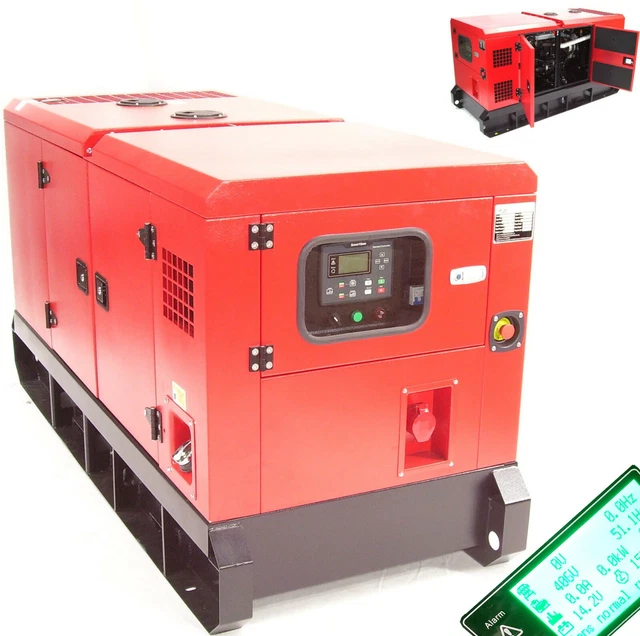 DIESEL GENERATOR POWER generator 19.8kVA 400V soundproofed emergency ...