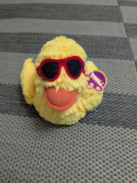 RUBBER DUCK STYLE Soft Toy Plush with Movable Sunglasses £6.50 ...