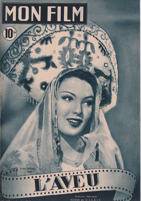 MON FILM N° 103/1948 - L'Aveu, Linda Darnell George Sanders Douglas ...