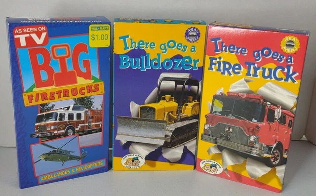 VHS KIDS VIDEOS There Goes A Fire Truck Bulldozer Kid Vision & Big ...
