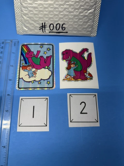 RARE VINTAGE BARNEY Vending Machine Prism Sticker Holographic on Kodak ...