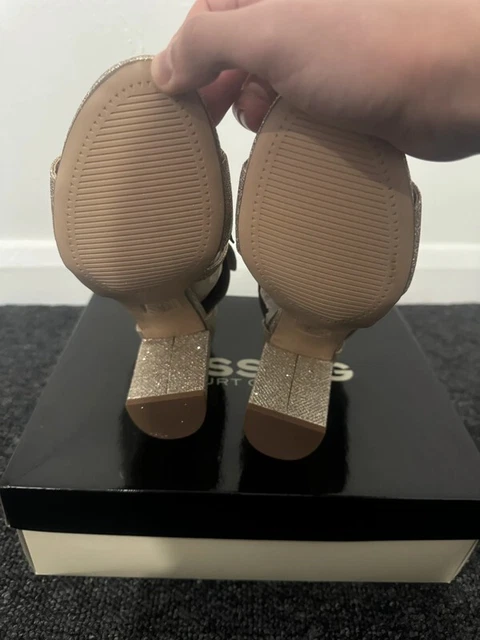 MISS KG KURT Geiger Phoenix Heels - Gold - Brand New in Box - Size: EU ...