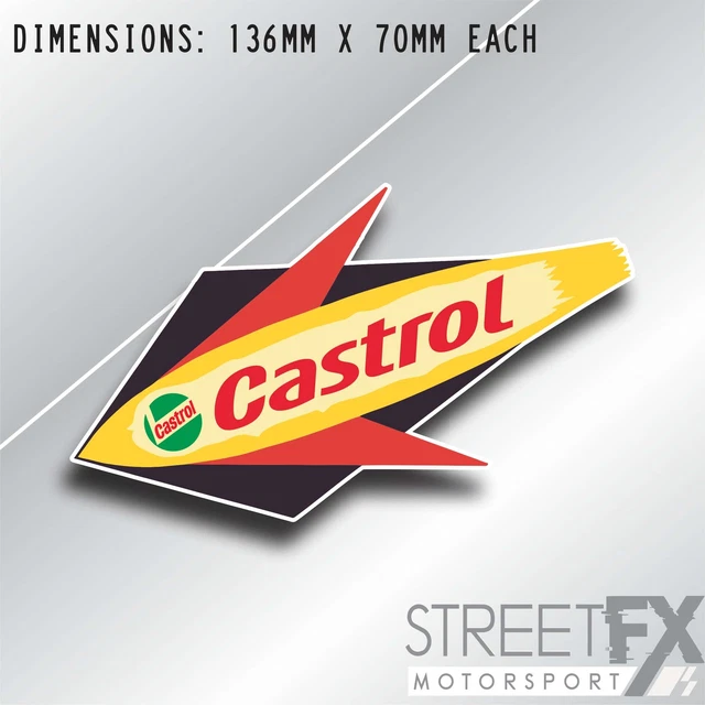 CASTROL VINTAGE ROCKET Sticker Graphic bumper window jdm v8 car ute ...