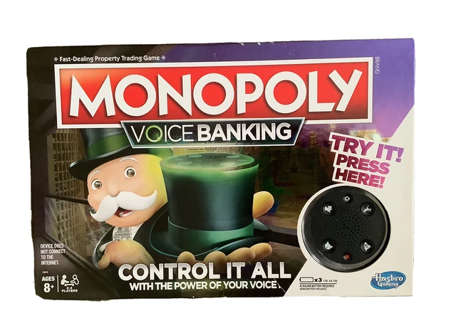 HASBRO MONOPOLY ‘CONTROL It All’ Voice Banking Electronic Fun Family ...