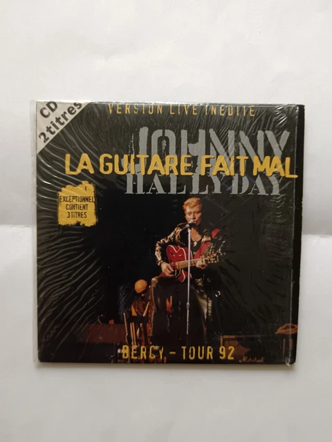 CD 3 TITRES Johnny Hallyday LA GUITARE FAIT MAL version live Bercy Tour 92- EUR 7,00 - PicClick FR