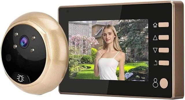 SPIONCINO DIGITALE W10 elettronico telecamera porta con campanello ...