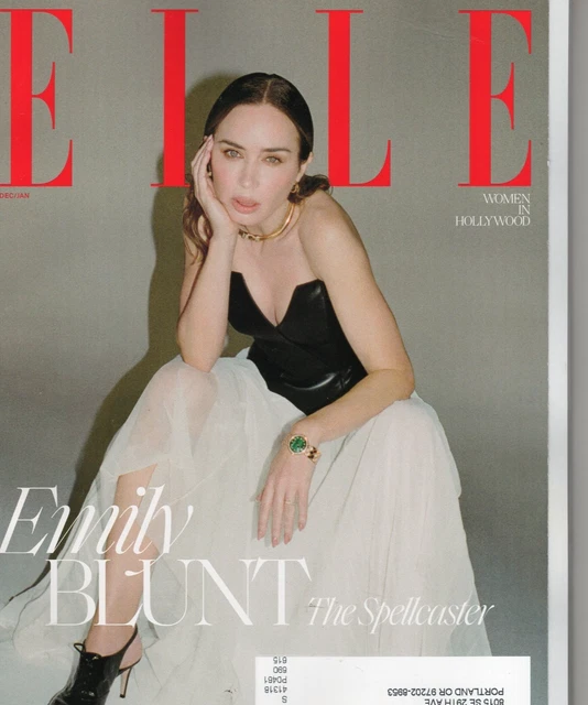 ELLE MAGAZINE DECEMBER 2025 January 2026 EMILY BLUNT The Spellcaster ...
