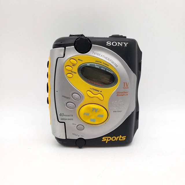 VINTAGE SONY WALKMAN Sports Cassette Player (Model: WM-FS421) Needs ...