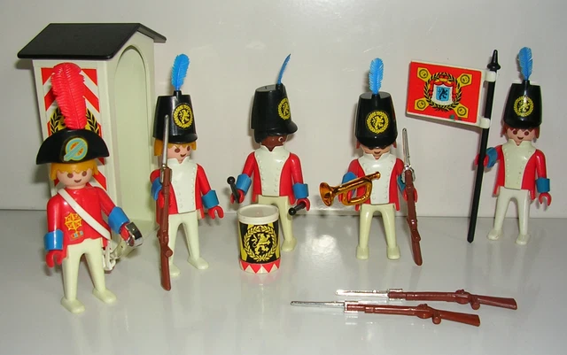 PLAYMOBIL 3544 RED Rock Schildwache Complete Hafenwache Convolute ...