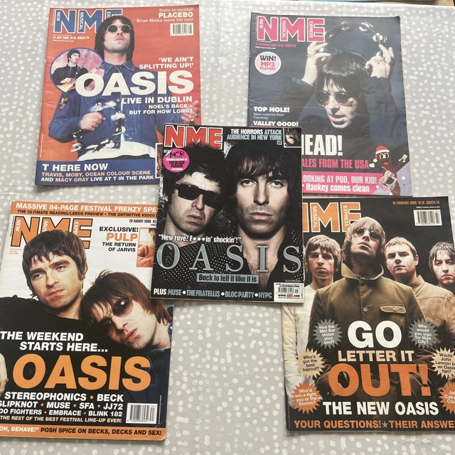 OASIS NME MAGAZINE’S x5 1999-2000-2006 Noel Liam Gallagher used ...
