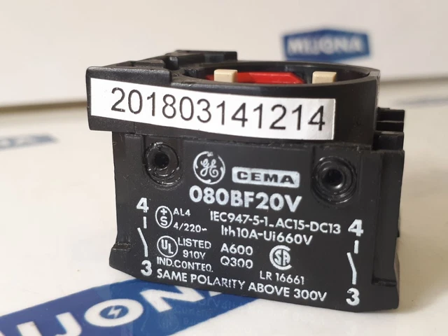 CEMA GENERAL ELECTRIC 080Bf20V Contact Block EUR 2,00 - PicClick DE