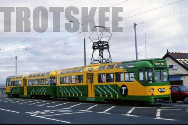 35MM SLIDE BLACKPOOL Transport Single Decker Tram Strassenbahn 671 2003 Original £4.99 - PicClick UK