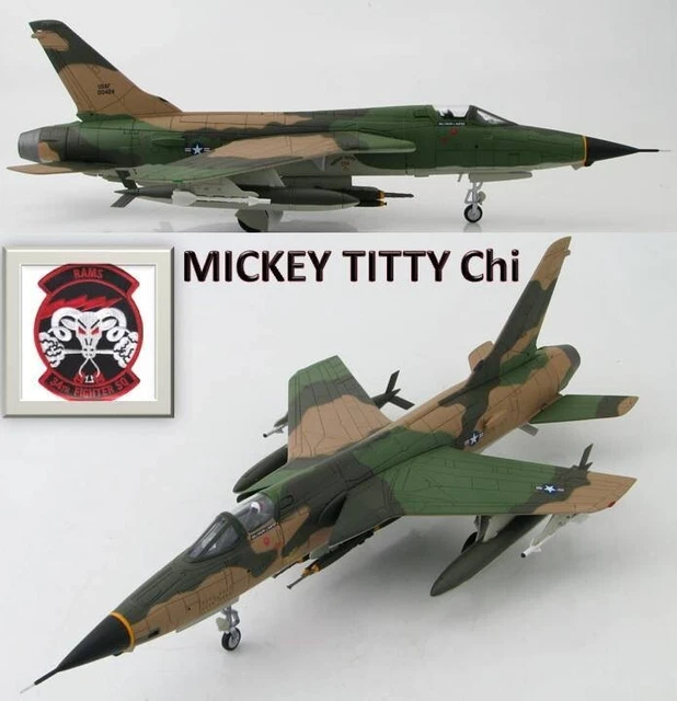HOBBY MASTER 1/72 HA2513 F-105D Thunderchief USAF 388th TFW, MICKEY ...