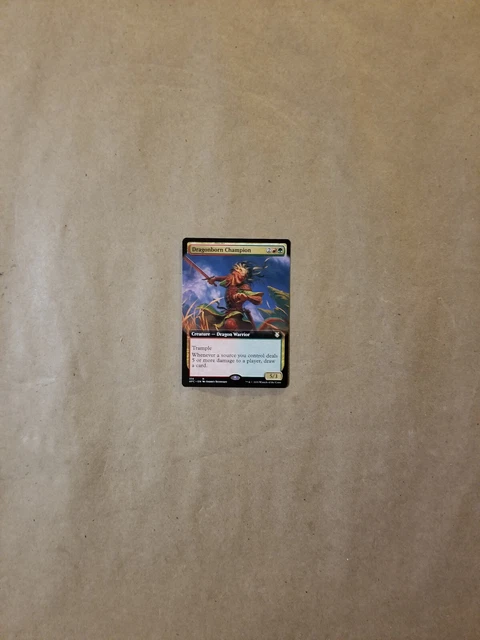 MTG MAGIC AFR AFC Commander X1 ART ÉTENDU Dragonborn Champion (NM/M ...