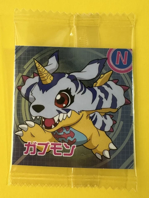 GABUMON NO.10 DIGIMON Adventure wafer Sticker Card Anime BANDAI ...