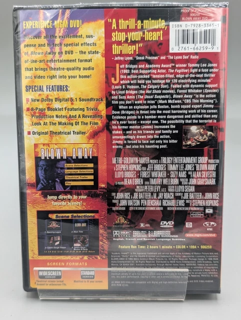 BLOWN AWAY 1994 action thriller bridges jones Thriller New $11.99 ...