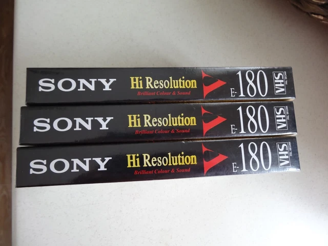 SONY VHS TAPES Hi Resolution X 3 new EUR 4,56 - PicClick FR