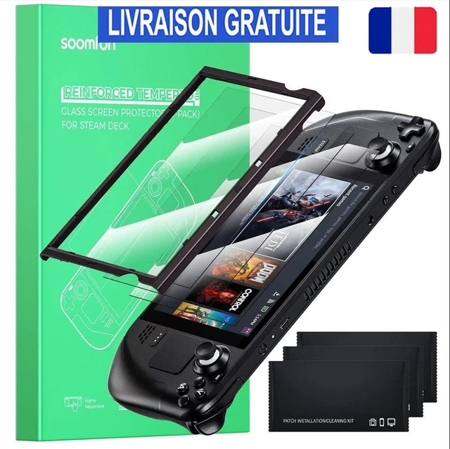 PROTECTION D'ÉCRAN STEAM Deck - Verre trempé 9H - Ultra HD - Anti ...