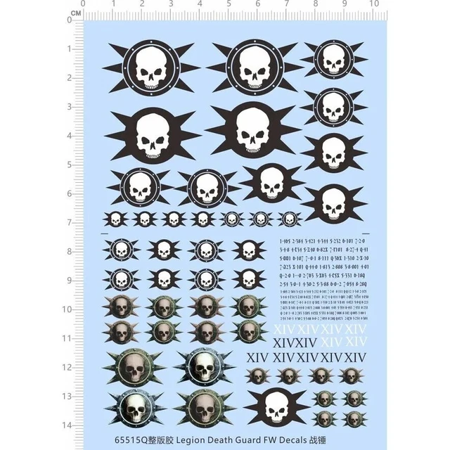 WARHAMMER 30K 40K Horus Heresy Death Guard Vehicle Decals $12.00 ...