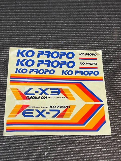 VINTAGE RC CAR Ko Propo EX-7 Transmitter Sticker sheet $9.99 - PicClick