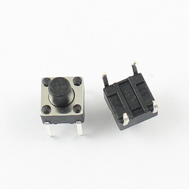 10PCS MOMENTARY TACTILE Tact Push Button Switch 4 Pin DIP 6x6x6.5mm ...