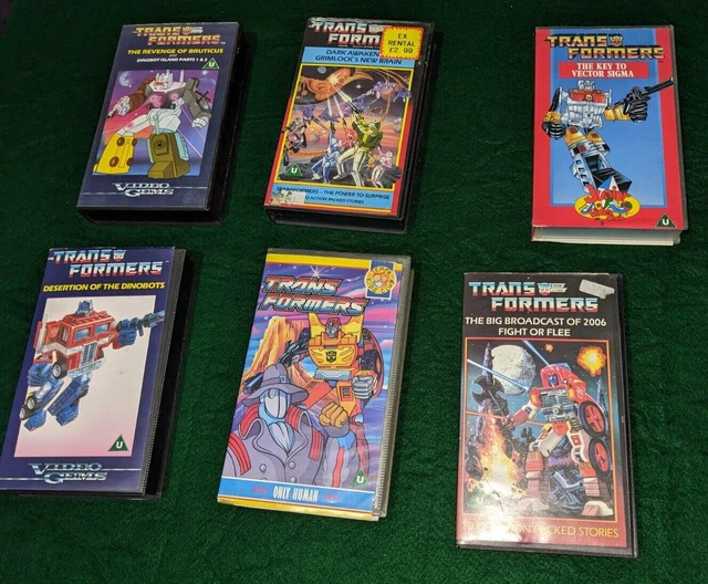 TRANSFORMERS 6X VHS VIDEO TAPES Vintage Cassettes movie £16.32 ...