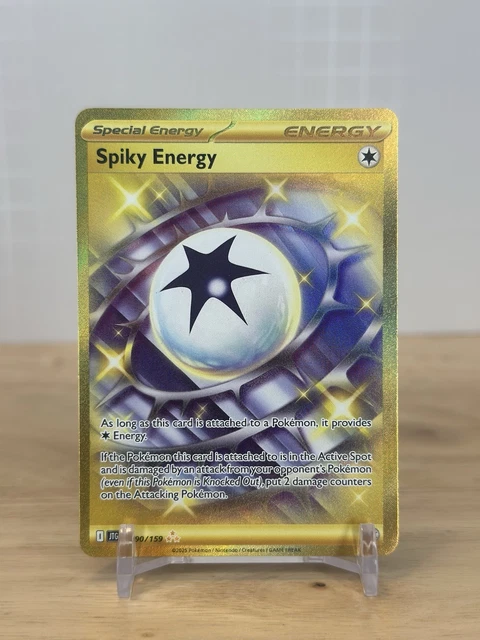 POKÉMON TCG SPIKY Energy 190/159 Journey Together Hyper Rare Gold NM £ ...