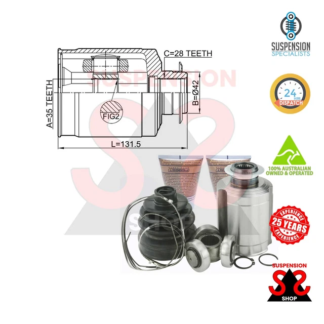 TRANSMISSION SIDED CV Joint Kit, Drive Shaft Suit KIA Sorento 3.5 D ...