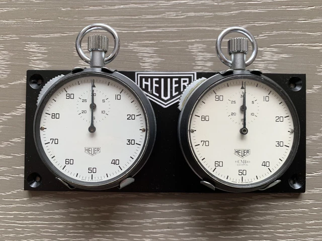 HEUER STOPWATCH PANEL Heuer Chronometers Dashboard Rally Timer 109 £250 ...