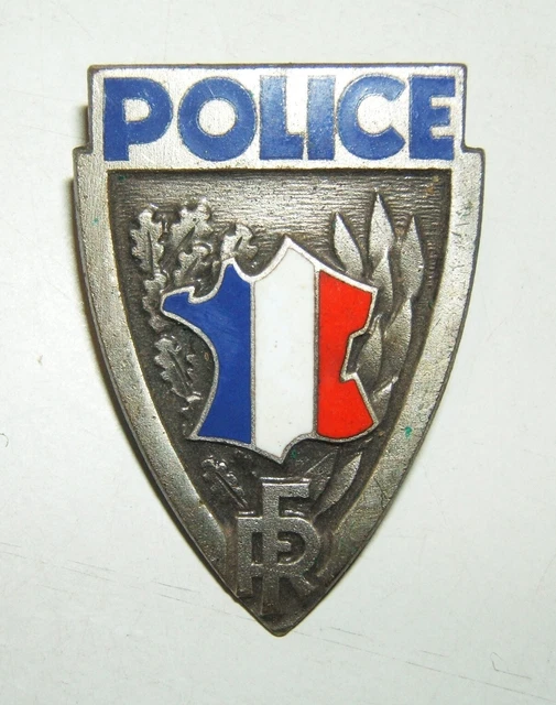 ANCIEN INSIGNE DE KEPI POLICE - 40 mm - Fraisse Demey - OBSOLETE POUR ...