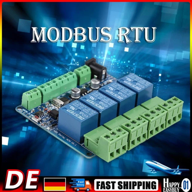 Modbus Rtu 4 Way Relay Module Ttlrs485 Interface Communication With