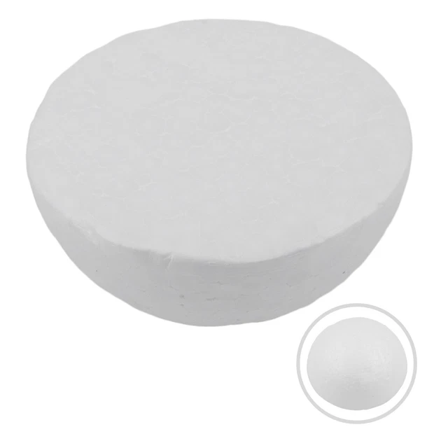 HEMISPHERE FOAM BALL Foam Ball Hemisphere Foam Polystyrene Round White ...