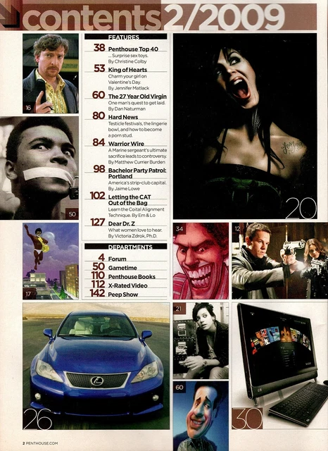 PENTHOUSE FEB 2009 Lexie Karlsen CINDY DOLLAR Lexi Blade JOY PIMRAWIN ...