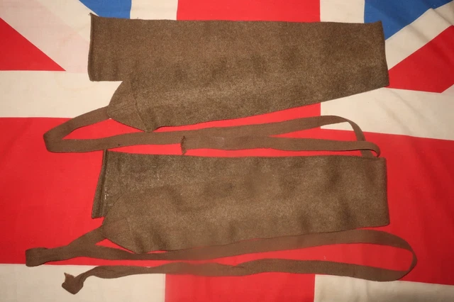 WW1 / WW2 Original British Army Puttees / Wool Leg Wraps / Gaiters, £25 ...