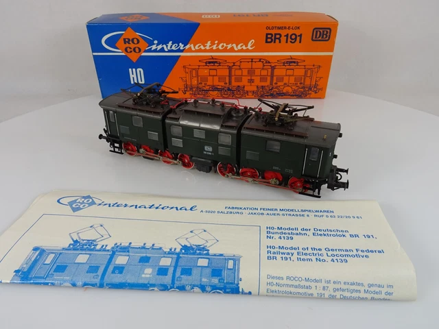 ROCO 4139 ELEKTROLOK Br 191 099-1 der DB in grün, Gehäuse locker mit OVP EUR 89,00 - PicClick DE