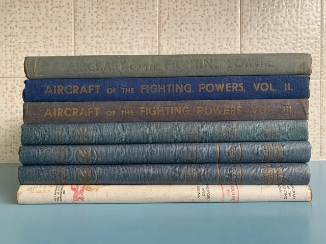 WW2 AVIATION BOOKS - Full Set of Aircraft of the Fighting Powers £35.00 ...