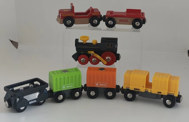 BRIO HOLZGÜTERZUG 33982 & Dampflok 33617 & Rettungsboot 33859 EUR 17,95 ...